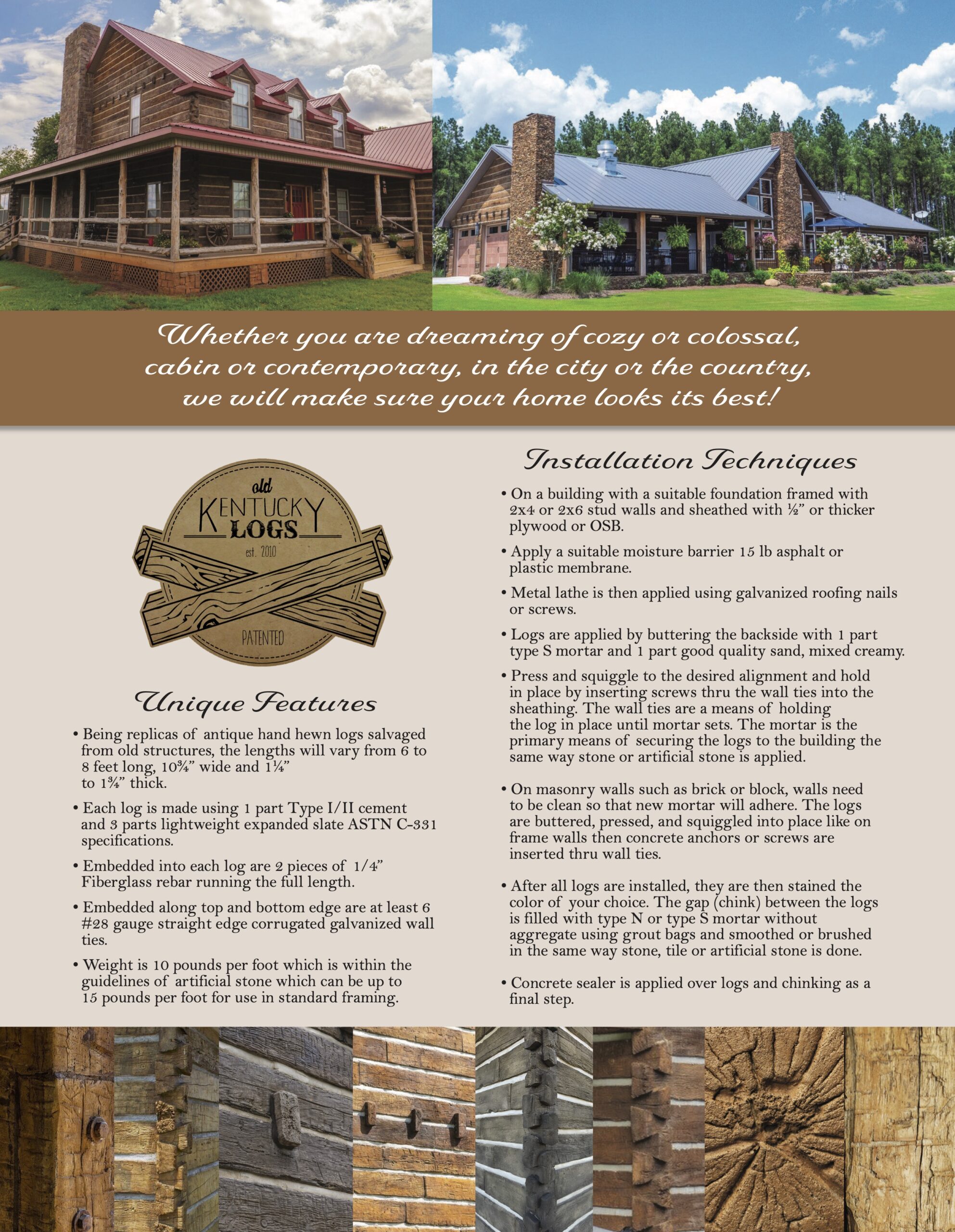 Concrete Log Homes Price List Pricing Montana Log Homes : Montana